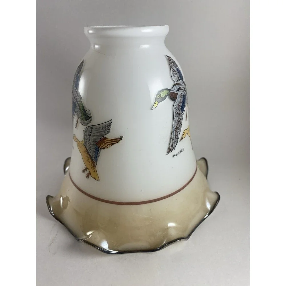 The Duck Company | Accents | Vintage Milk Glass Lamp Shade Globe ...